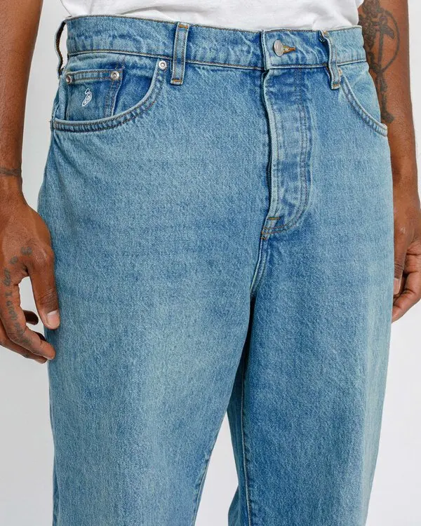 StÜssy Five-pocket Jeans - Washed Blue