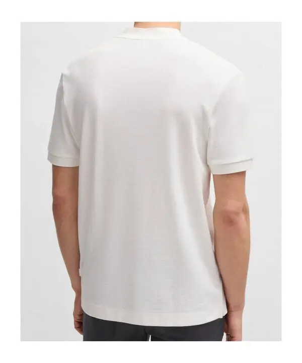 Hugo Boss Collarless Short-sleeved Polo Shirt