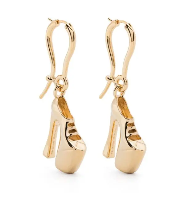 VIVIENNE WESTWOOD High Heel Charm Earrings - Yellow