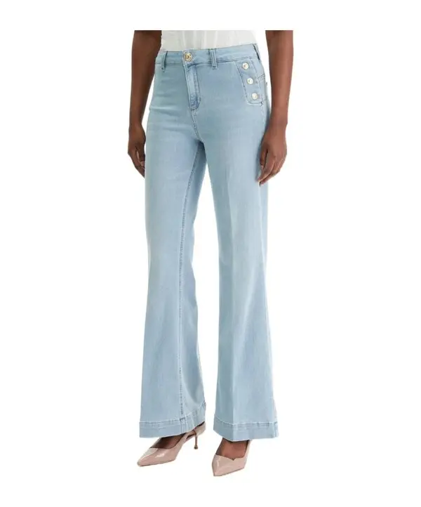 Liu Jo Button Detailed Flare Jeans