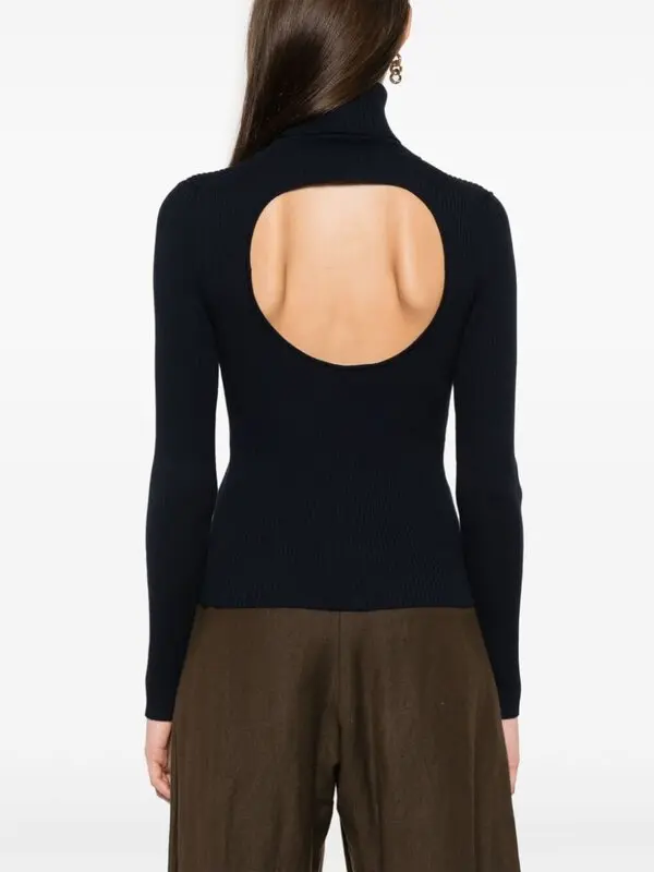 P.a.r.o.s.h Cut Out Detail Roll Neck Jumper