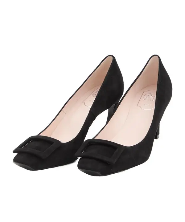 ROGER VIVIER Suede Pumps With Buckle Embellishment