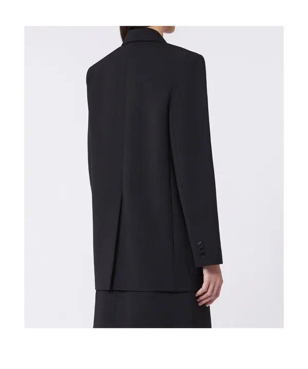 Max Mara Double-breasted Long Sleeve Blazer