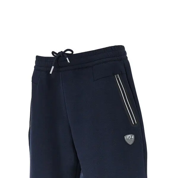 EA7 Logo Patch Drawstring Shorts