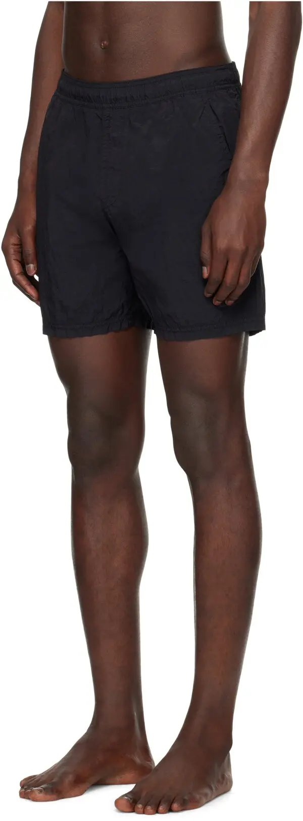 Stone Island Logo Patch Swim Shorts - Black