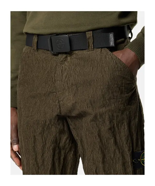Stone Island Compass Logo Buckle Belt