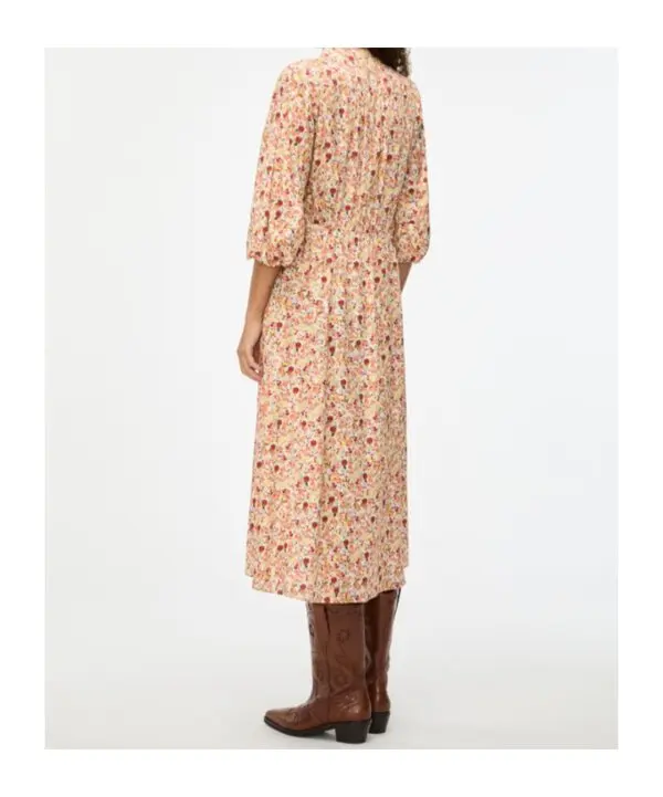 IBLUES Printed Cotton Flared Shirt Dress