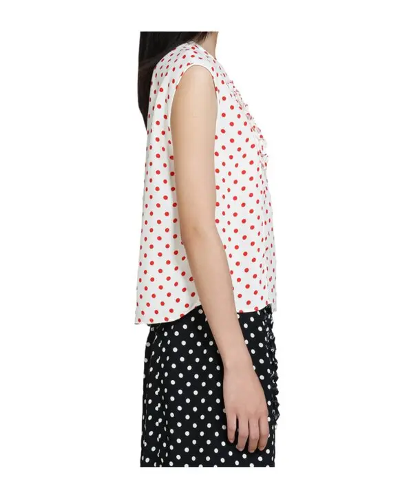N.21 Polka Dot Ruffle Detail Blouse