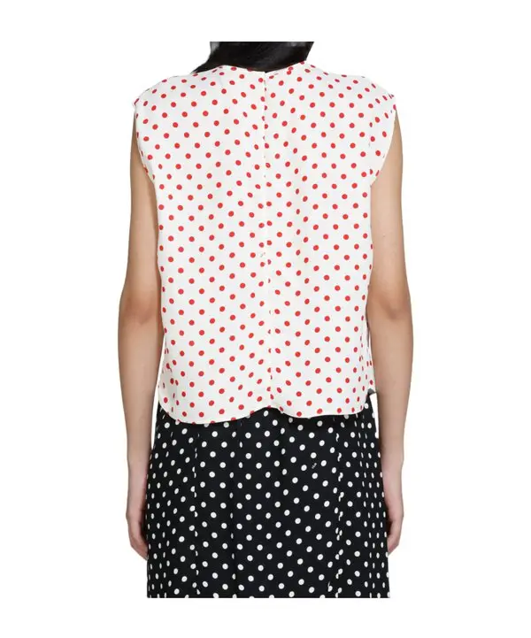 N.21 Polka Dot Ruffle Detail Blouse