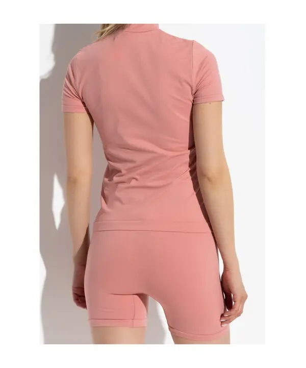 PANGAIA Short-sleeved Top With Zip Closure