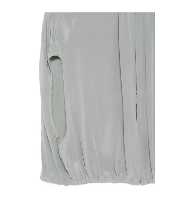 ALYSI Silk Cape With Elasticated Hem