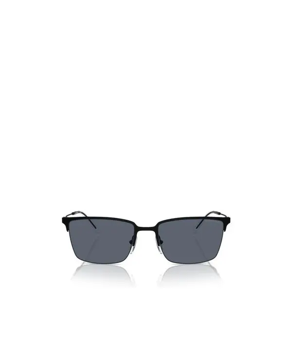 Emporio Armani Rectangle Full Rim Sunglasses - Blue