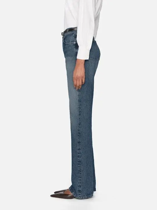 FRAME High-waisted Straight-leg Jeans