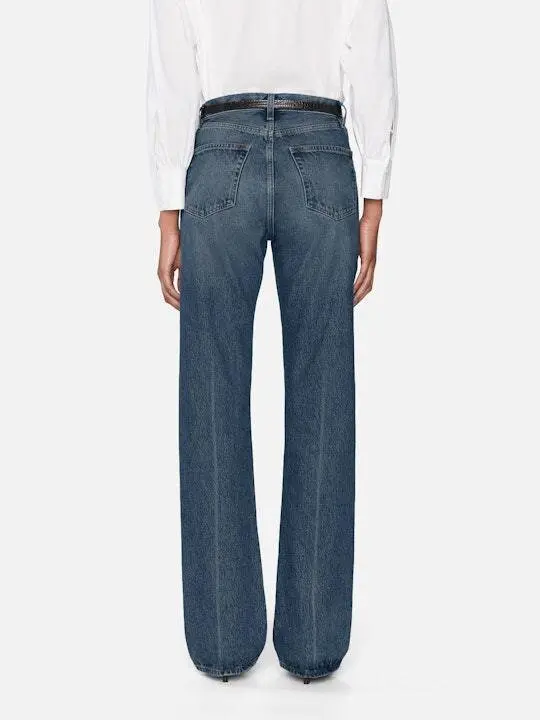 FRAME High-waisted Straight-leg Jeans