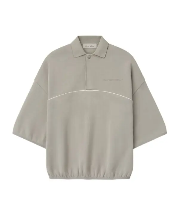 Fear Of God 3/4 Sleeve Polo Sweatshirt - Nude