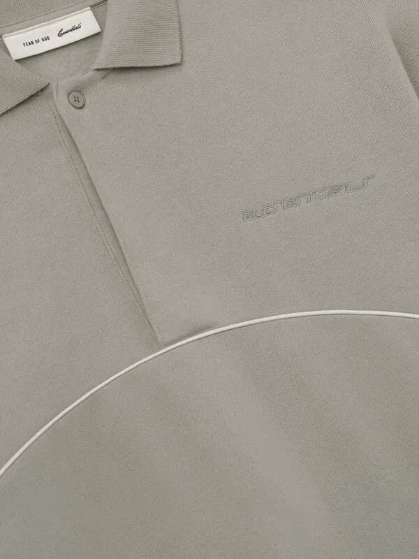 Fear Of God 3/4 Sleeve Polo Sweatshirt - Nude