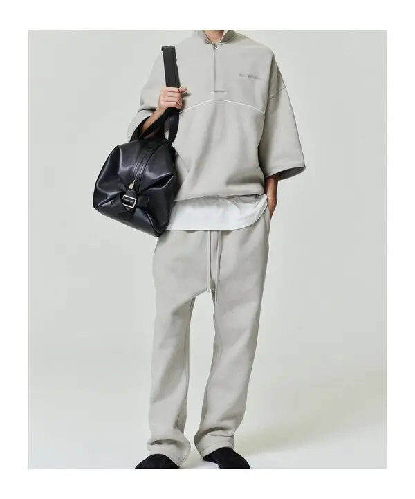 Fear Of God 3/4 Sleeve Polo Sweatshirt - Nude