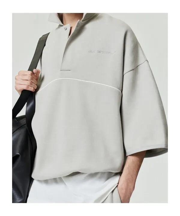 Fear Of God 3/4 Sleeve Polo Sweatshirt - Nude
