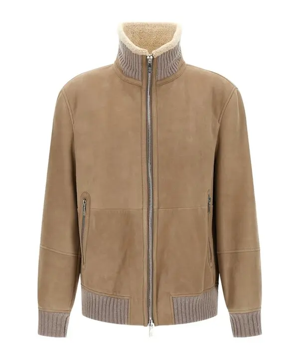 Brunello Cucinelli Zip-up Ribbed Hem Jacket - No