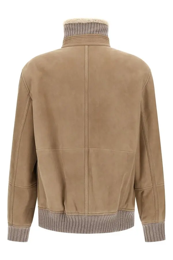 Brunello Cucinelli Zip-up Ribbed Hem Jacket - No