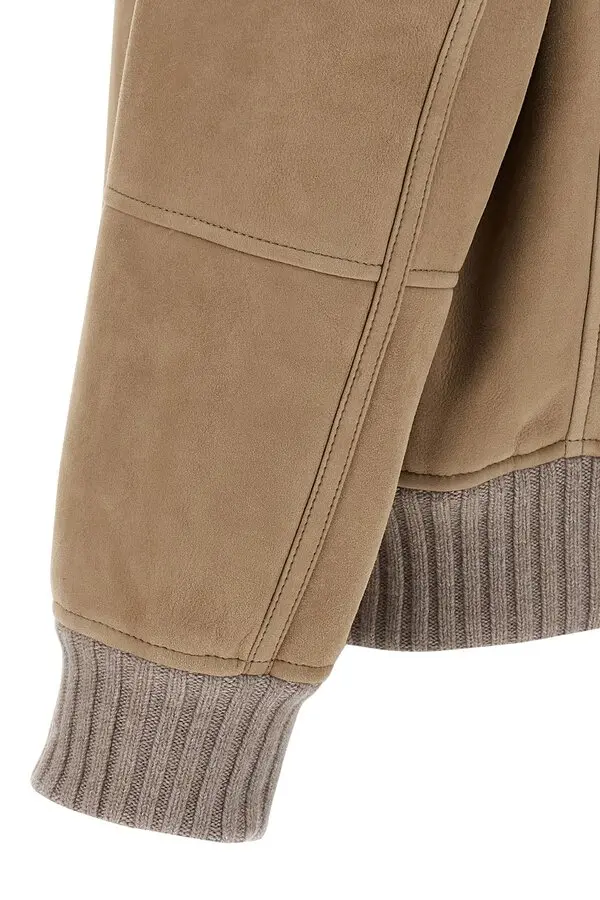 Brunello Cucinelli Zip-up Ribbed Hem Jacket - No