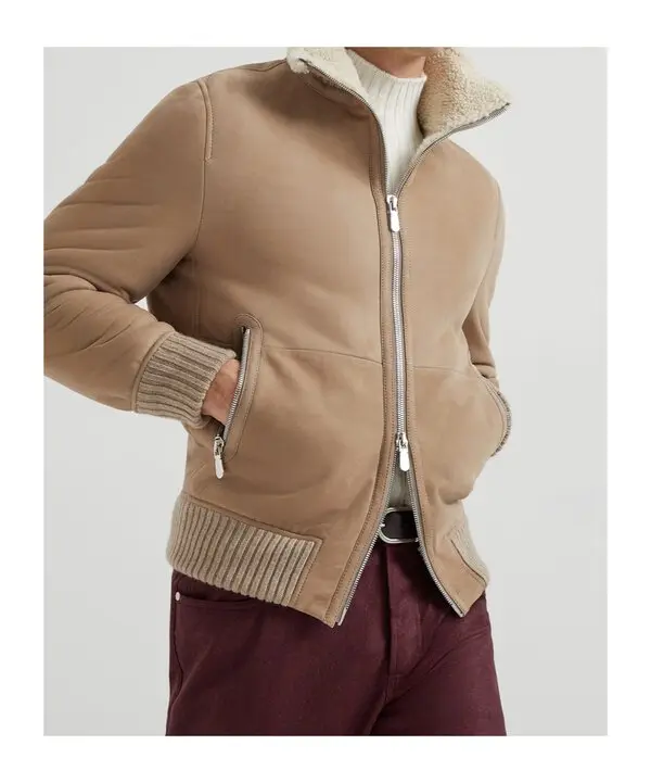 Brunello Cucinelli Zip-up Ribbed Hem Jacket - No
