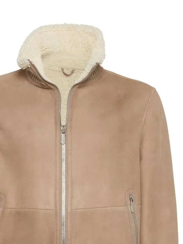 Brunello Cucinelli Zip-up Ribbed Hem Jacket - No