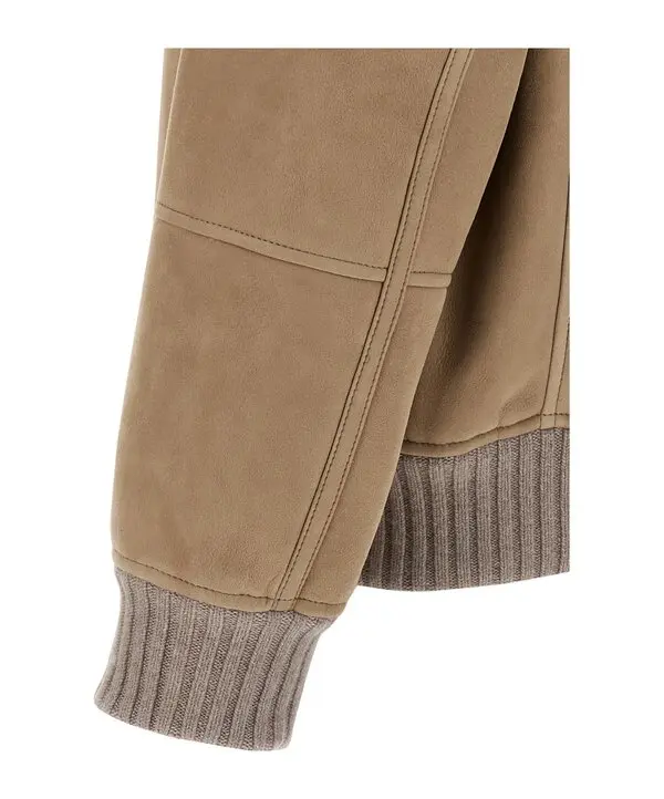 Brunello Cucinelli Zip-up Ribbed Hem Jacket - No