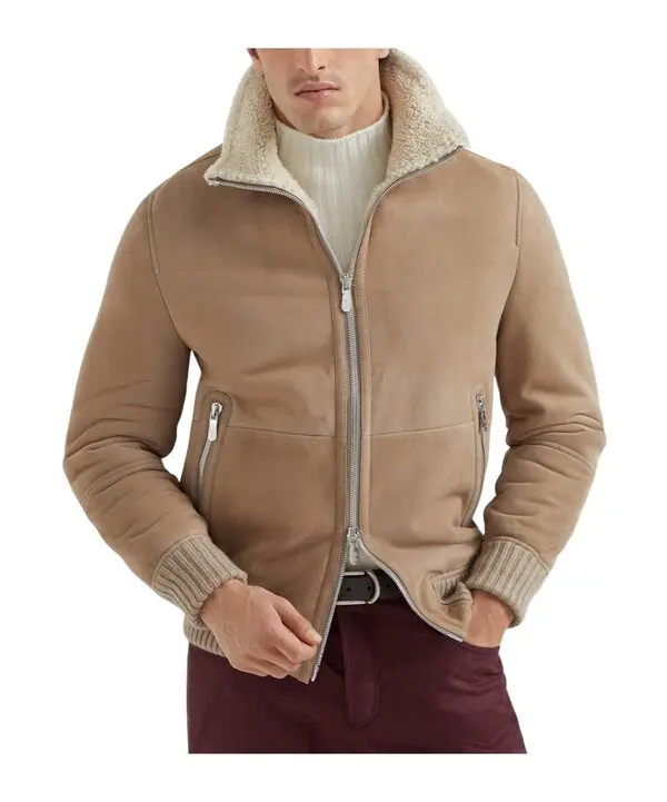 Brunello Cucinelli Zip-up Ribbed Hem Jacket - No
