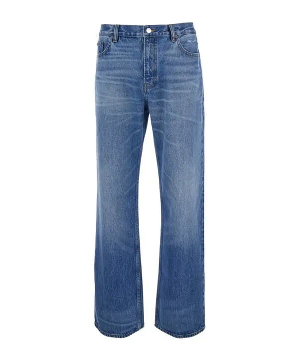 FRAME Relaxed High-waist Straight-leg Jeans