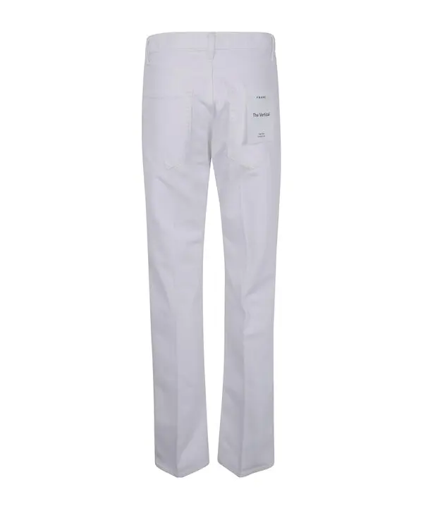 FRAME High-waisted Straight-leg Jeans