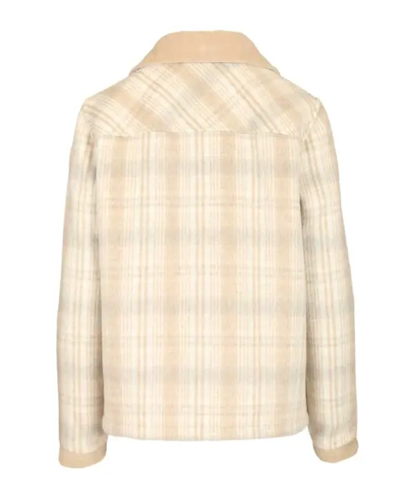 FAY Tartan Quilted Short Coat