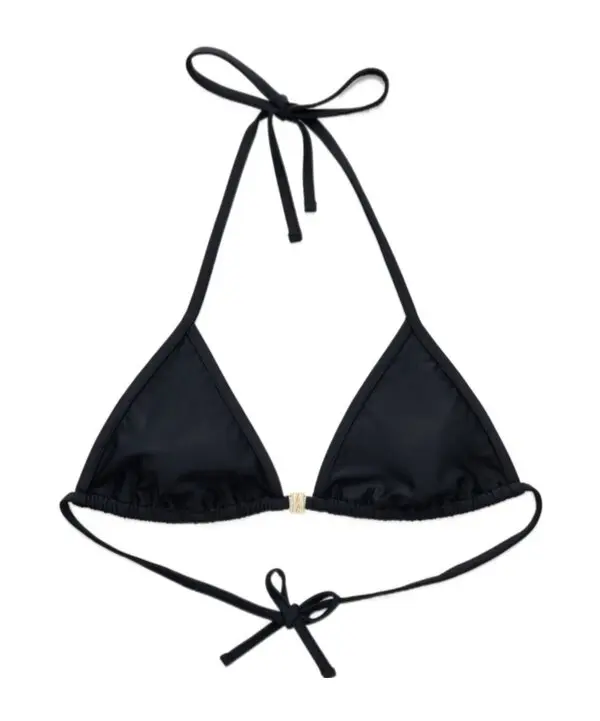 BY MALENE BIRGER Astrida Logo Bikini Top - Black