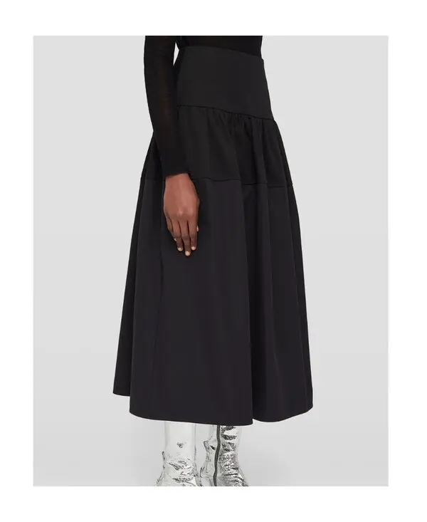 JIL SANDER High-waist A-line Tiered Skirt