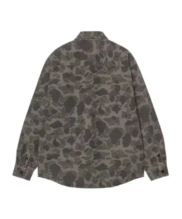 Carhartt Work In Progress Long-sleeved Duck Shirt - Black