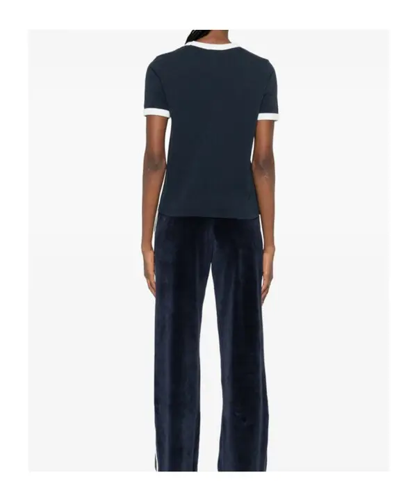A.p.c. Crewneck Logo Embroidered T-shirt