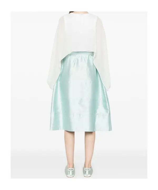 TWINSET Cropped Tie-sleeve Blouse