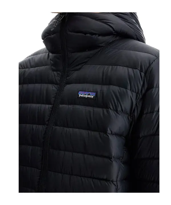 Patagonia Hooded Quilted Down Jacket - Black