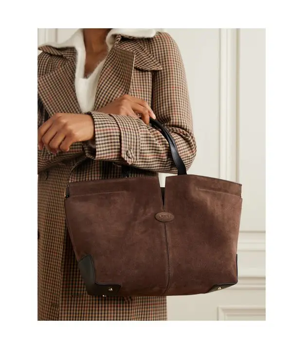 TOD'S Logo Debossed Medium Tote Bag