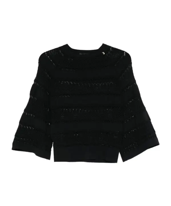Liu Jo Long Sleeve Crewneck Jumper - Black