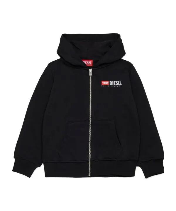 DIESEL® Logo-print Zip-up Hoodie