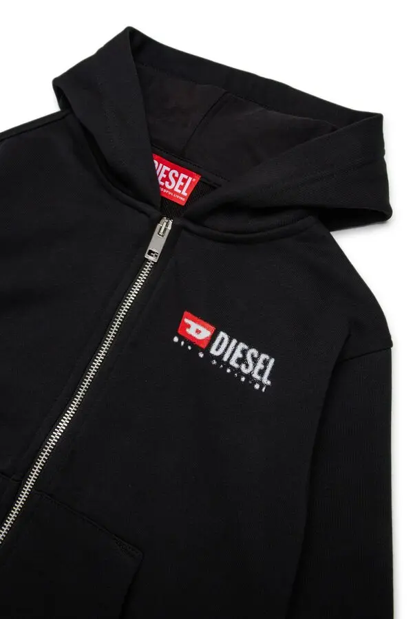 DIESEL® Logo-print Zip-up Hoodie