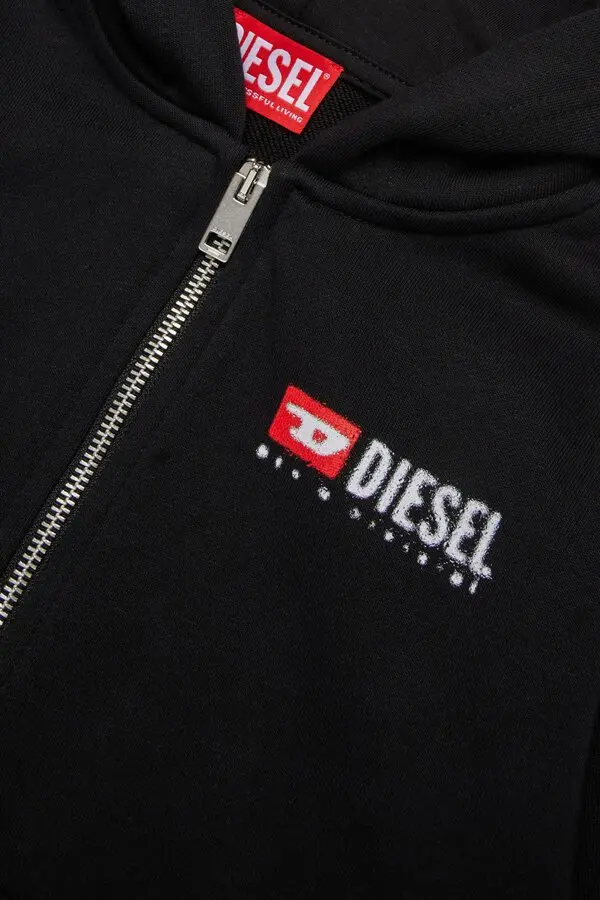 DIESEL® Logo-print Zip-up Hoodie
