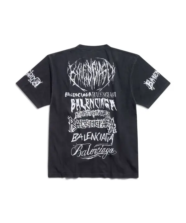 Balenciaga Logo Printed Crewneck T-shirt