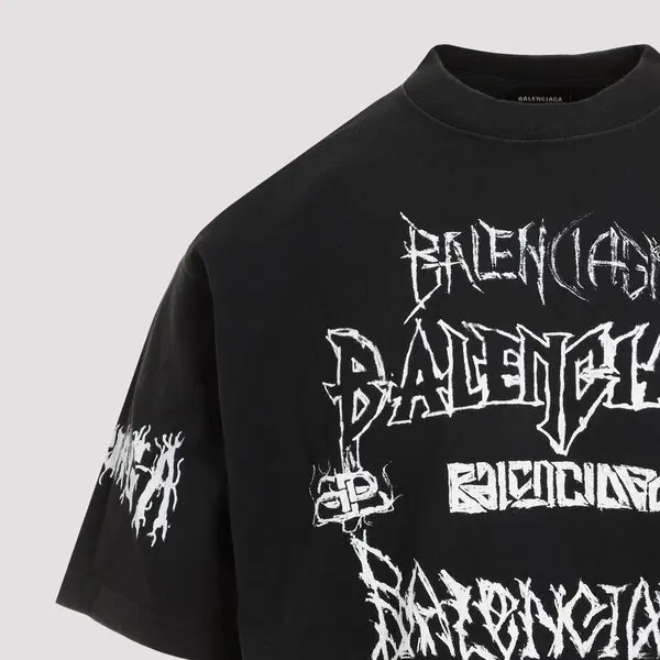 Balenciaga Logo Printed Crewneck T-shirt