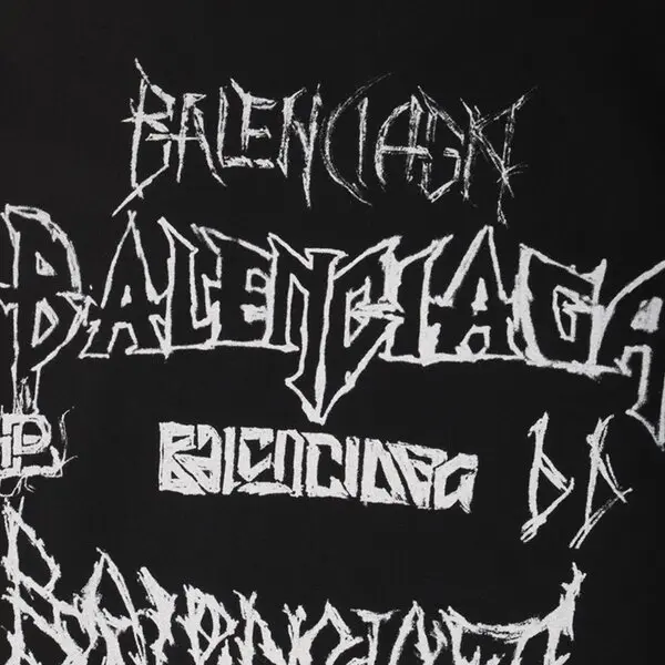 Balenciaga Logo Printed Crewneck T-shirt