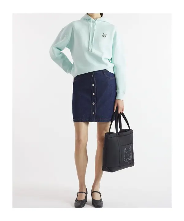 Maison Kitsuné Bold Fox Head Patch Drawstring Hoodie