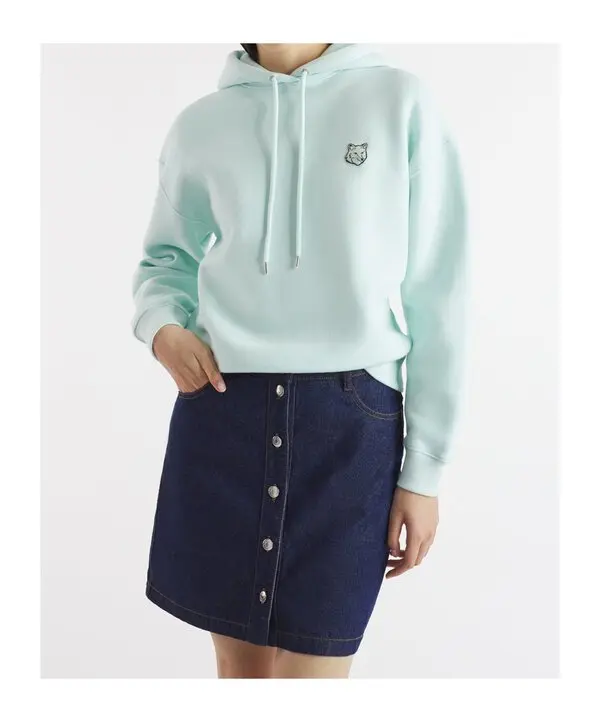 Maison Kitsuné Bold Fox Head Patch Drawstring Hoodie
