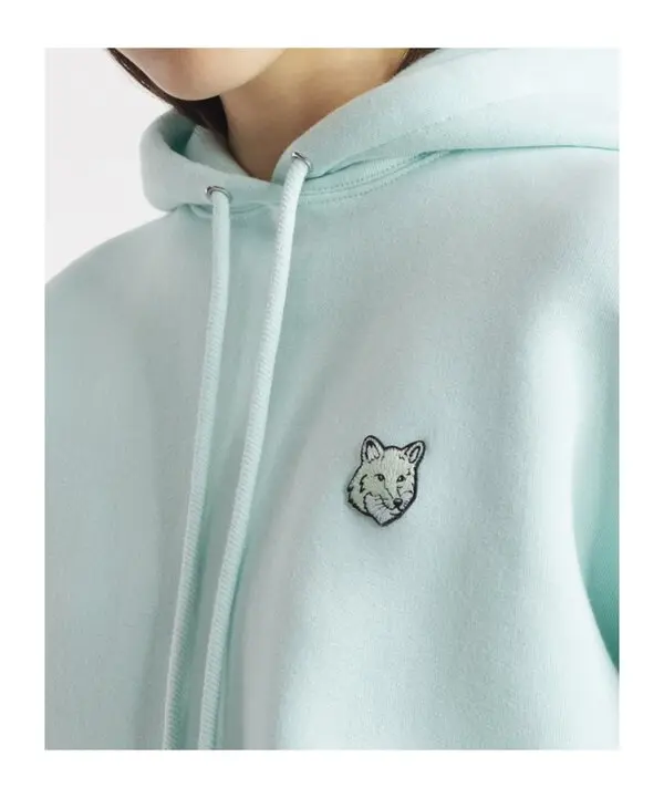 Maison Kitsuné Bold Fox Head Patch Drawstring Hoodie