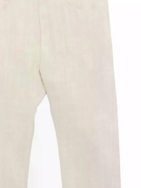 LABEL UNDER CONSTRUCTION Linen Chino Trousers - Neutrals